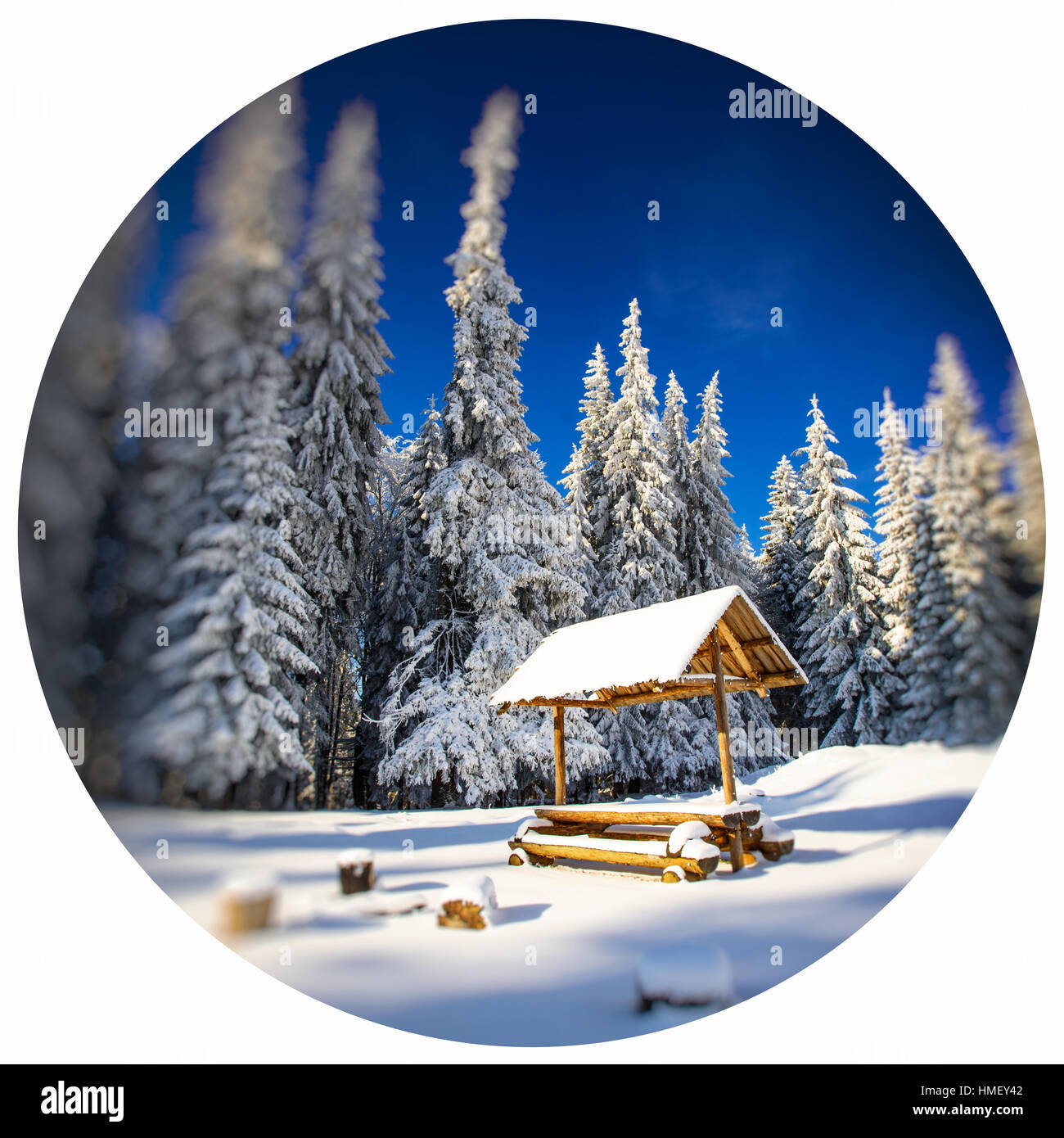 Beautiful winter landscape Stock Photo - Alamy