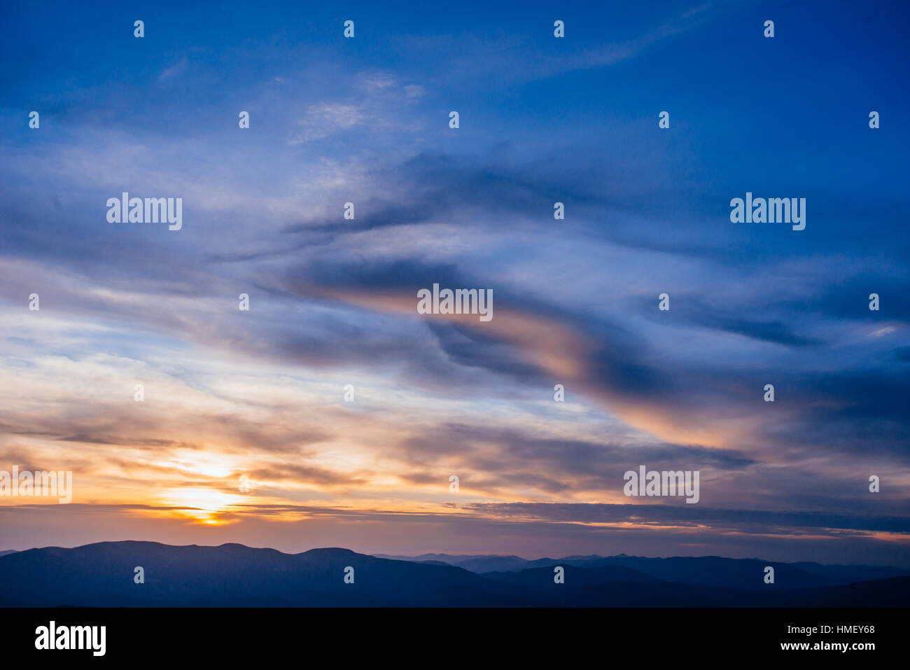 colorful sky with sun background Stock Photo - Alamy