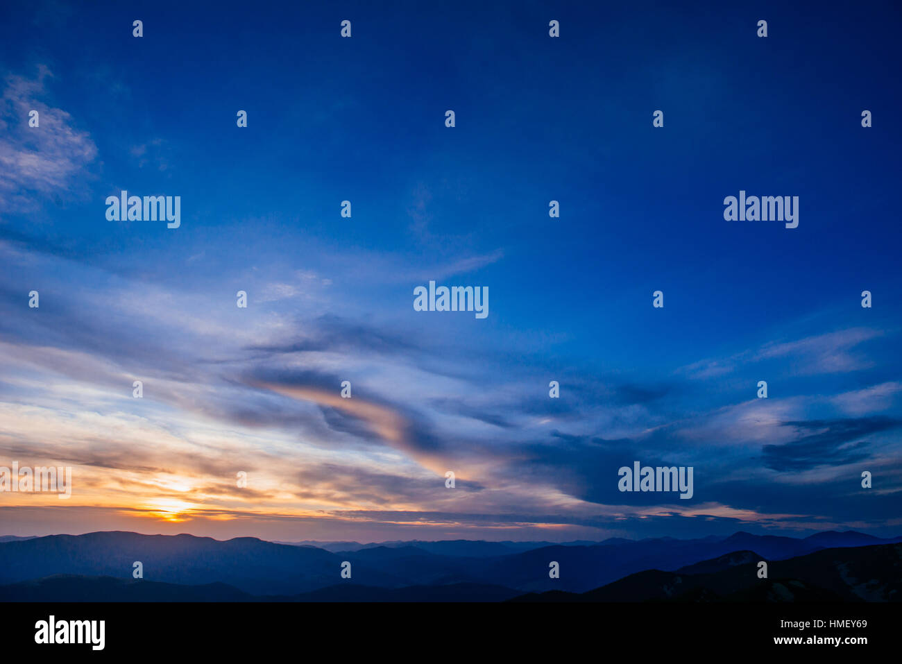 colorful sky with sun background Stock Photo - Alamy