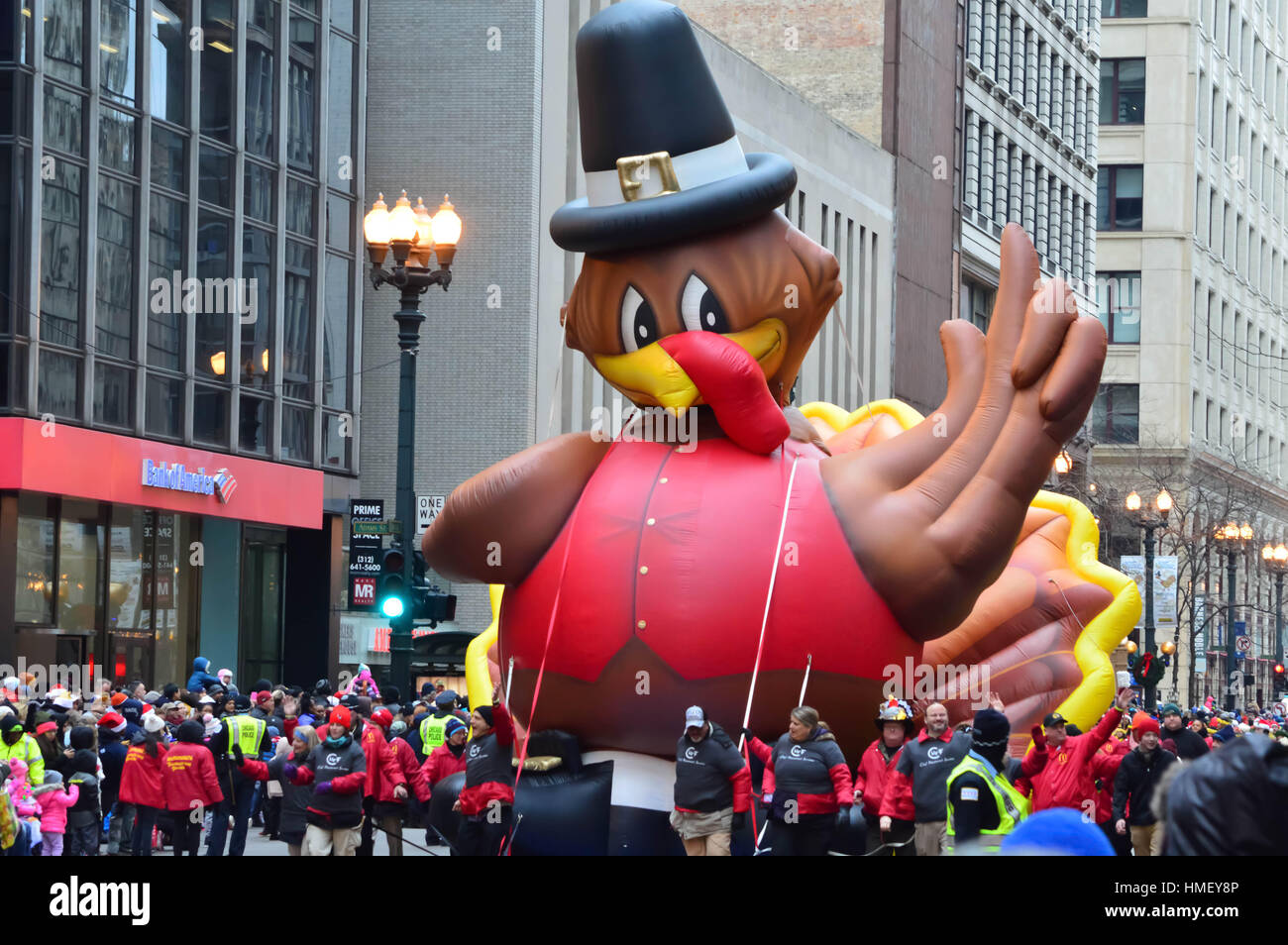 Chicago, Illinois - USA - November 24, 2016: Teddy Turkey in ...