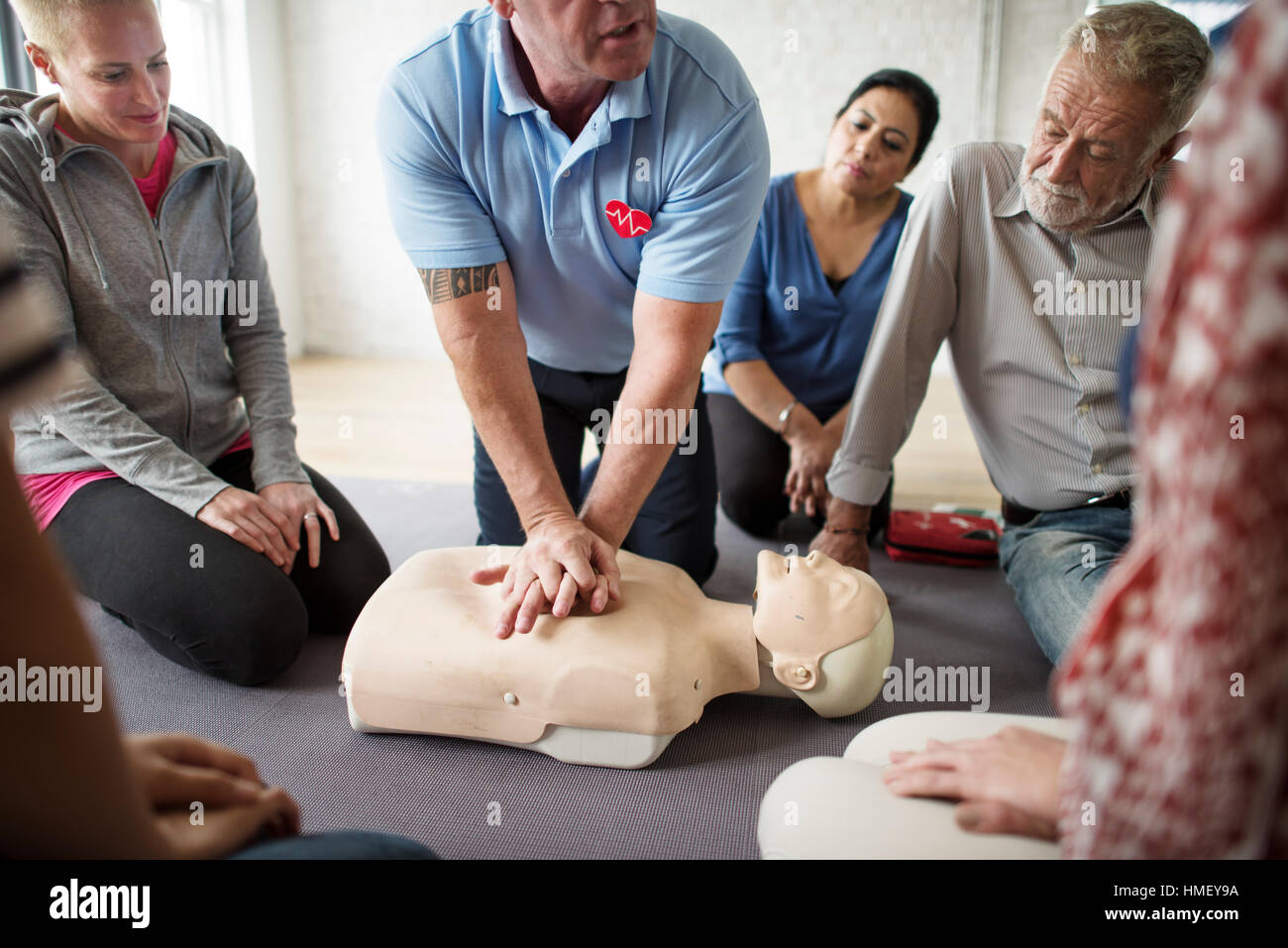CPR First Aid Training Concept Stock Photo - Alamy