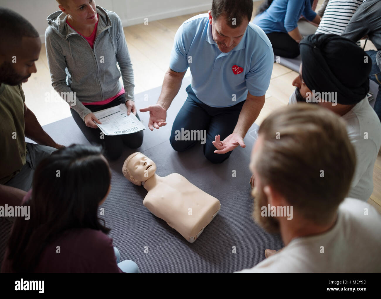 CPR First Aid Training Concept Stock Photo - Alamy