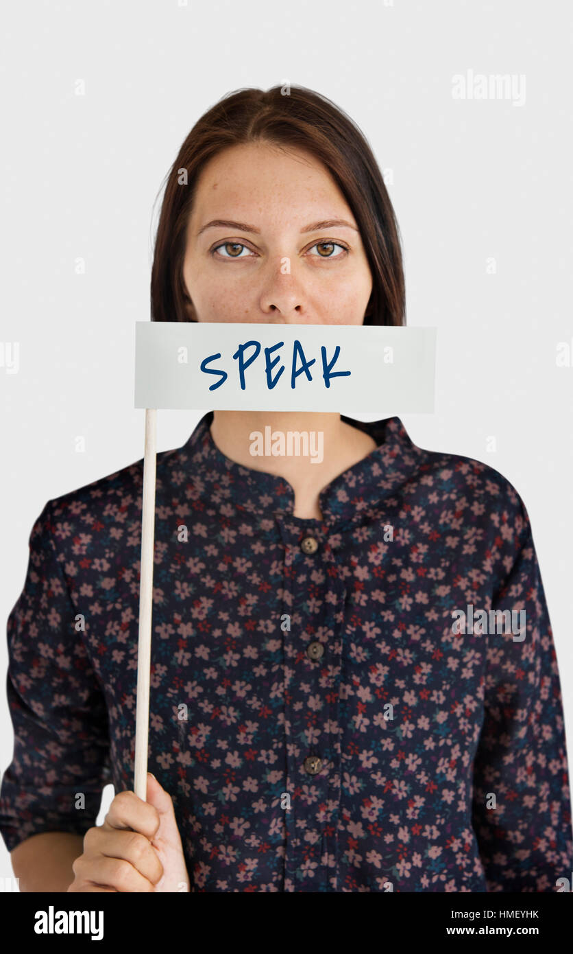 Speak Pronouce Chatting Word Concept Stock Photo - Alamy