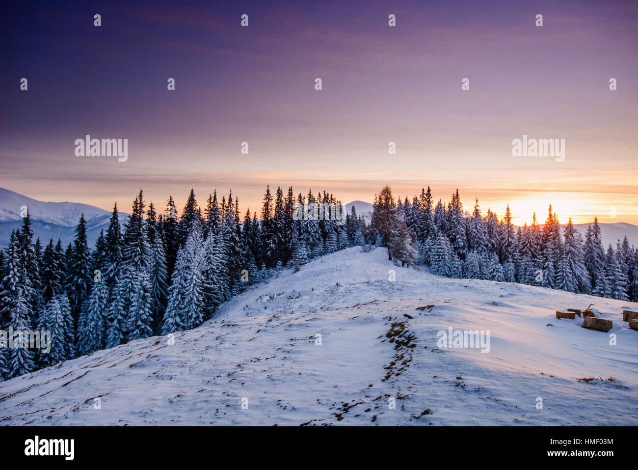 Beautiful winter landscape Stock Photo - Alamy