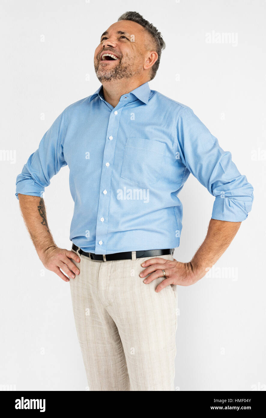 Man Smiling Happiness Portrait Concept Stock Photo - Alamy