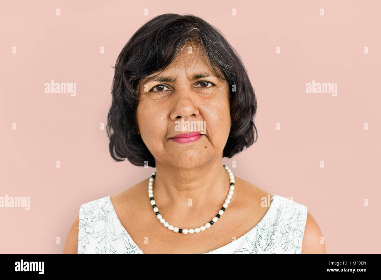 Lonely Senior Adult Woman Sad Boredom Expression Concept Stock Photo ...