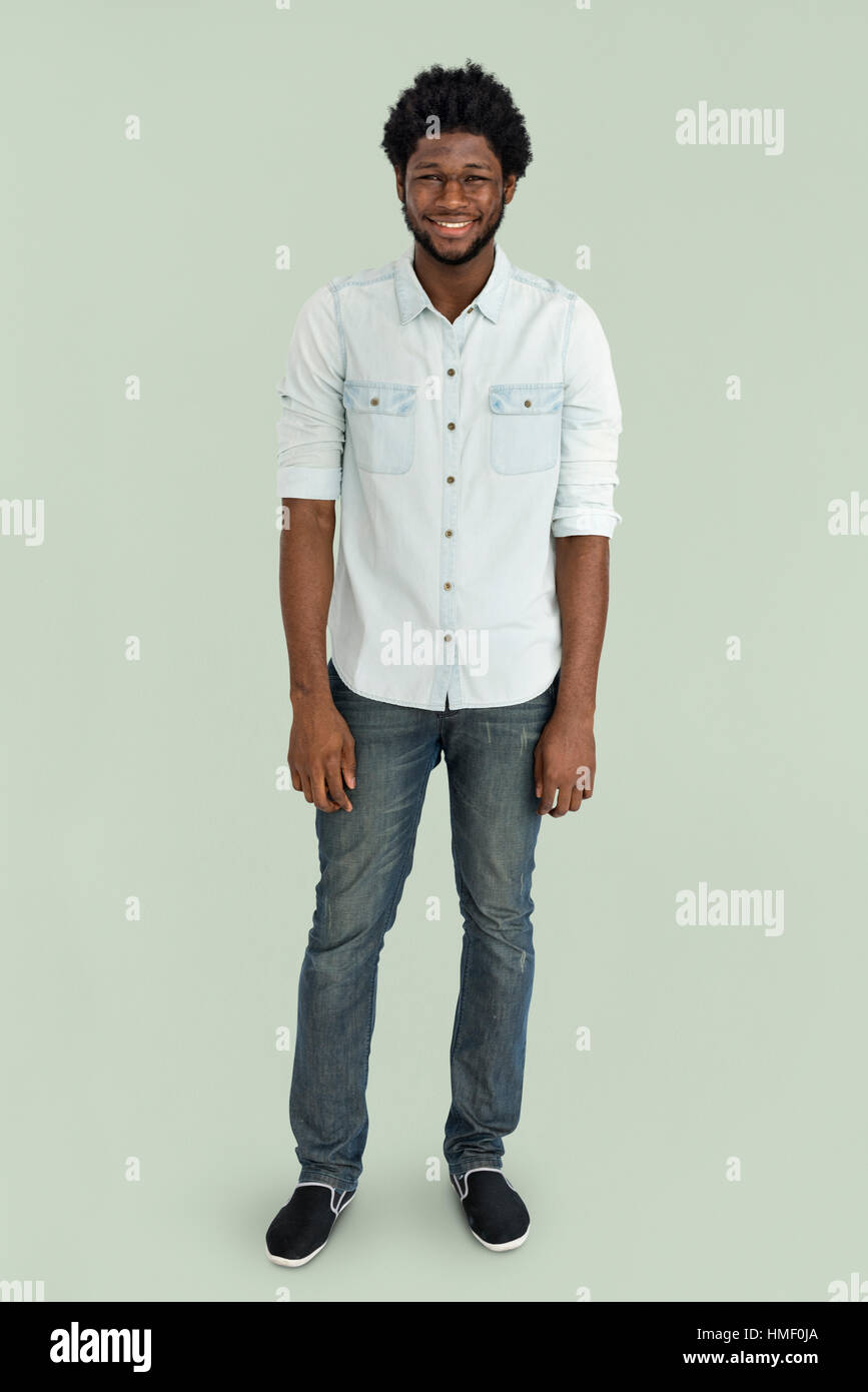 People Man Full Body Studio Shoot Concept Stock Photo - Alamy