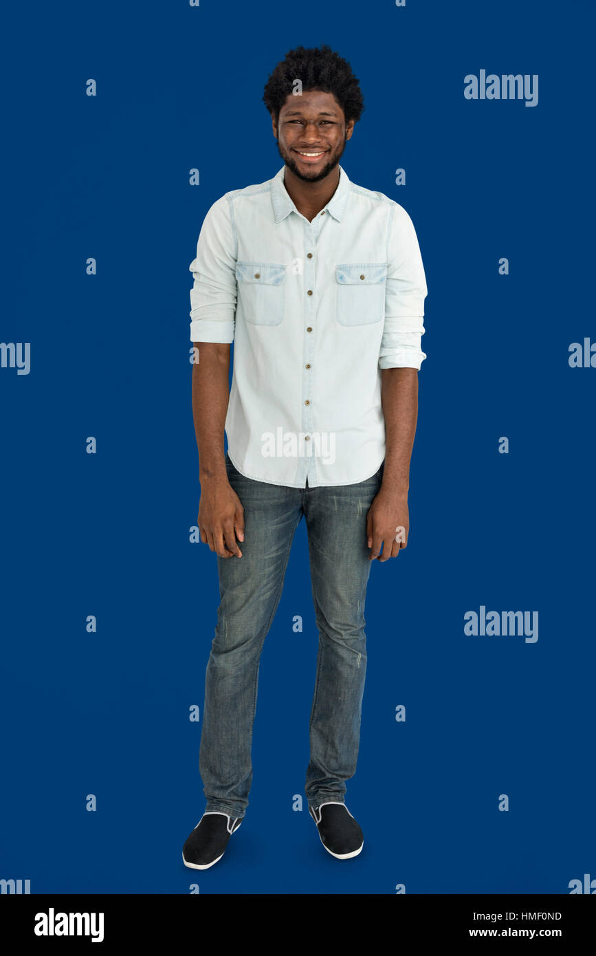 People Man Full Body Studio Shoot Concept Stock Photo - Alamy