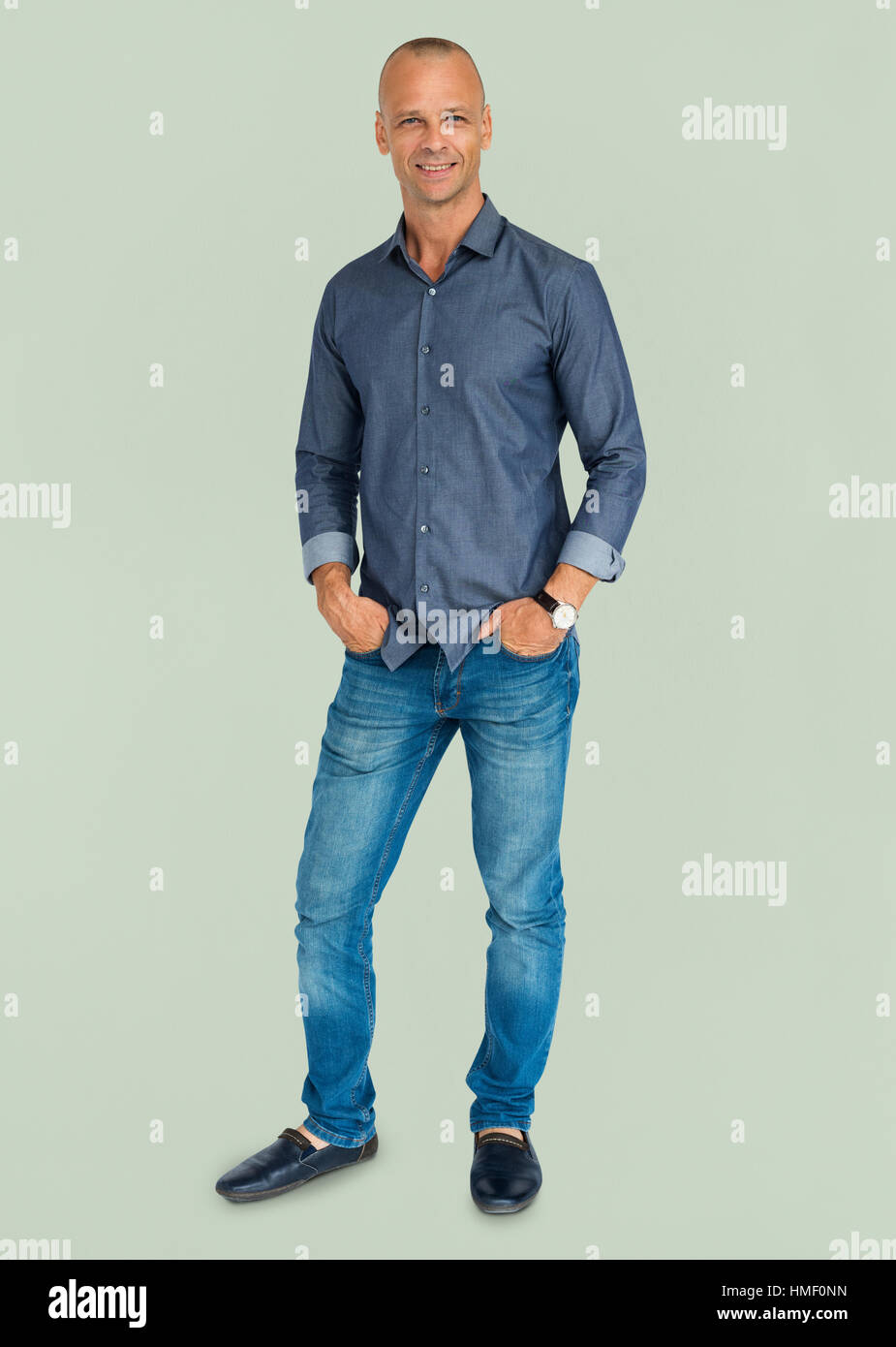 People Man Full Body Studio Shoot Concept Stock Photo - Alamy
