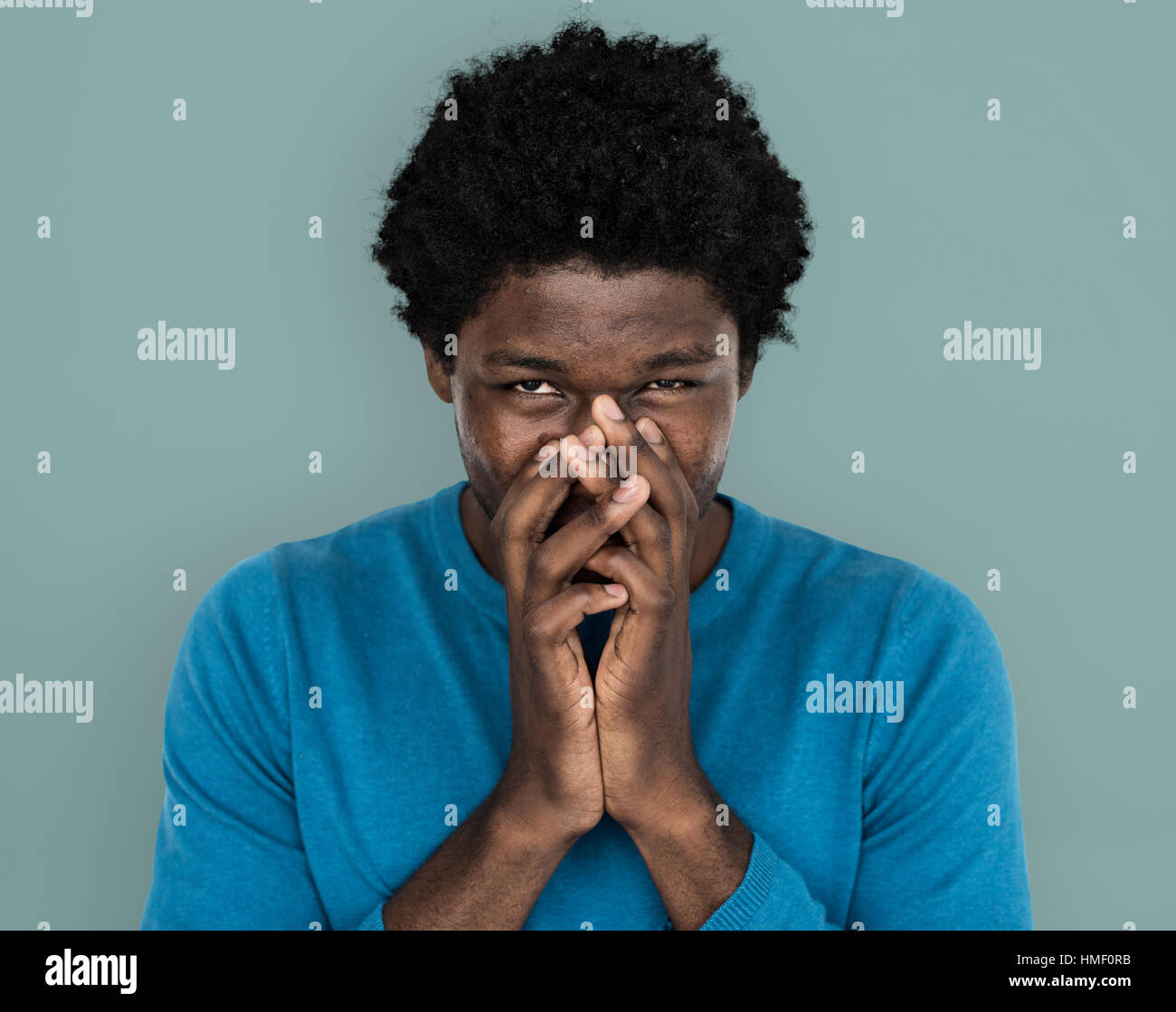 African Descent Man Mischievous Concept Stock Photo - Alamy