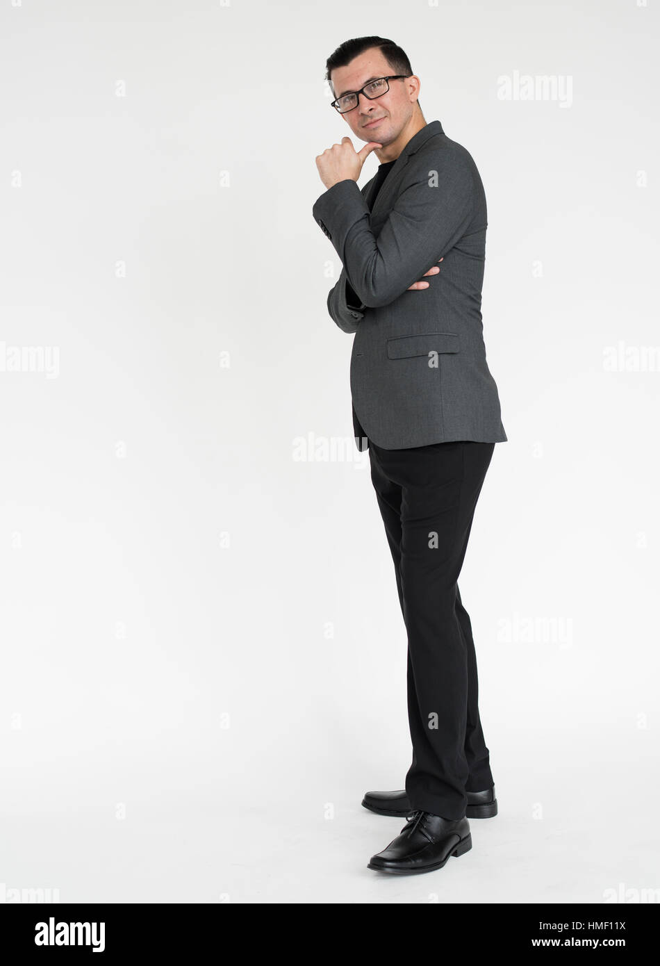 Man Curious Thinking Portrait Photography Concept Stock Photo - Alamy