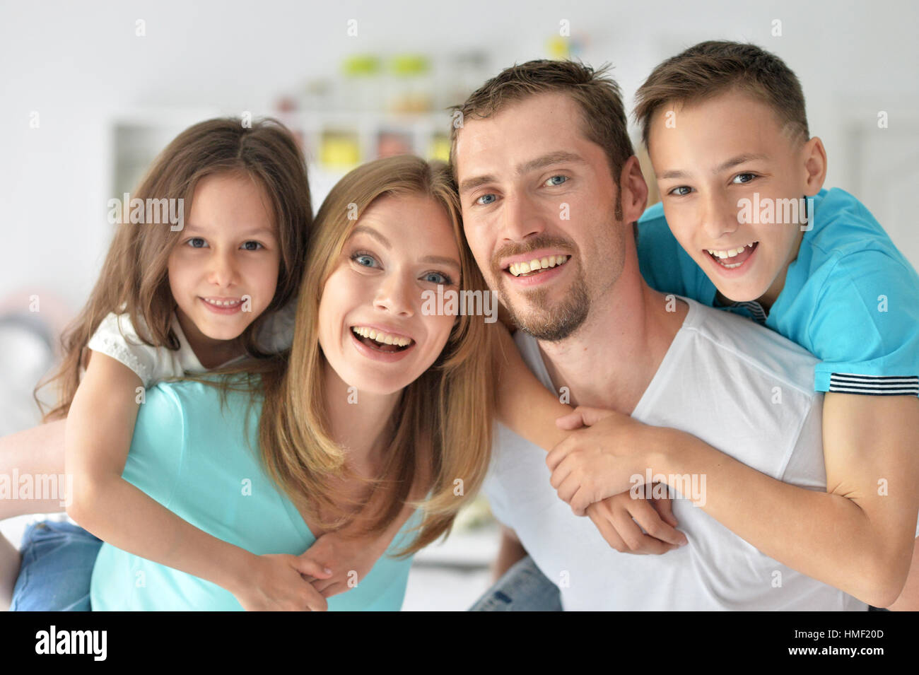 happy family portrait Stock Photo - Alamy