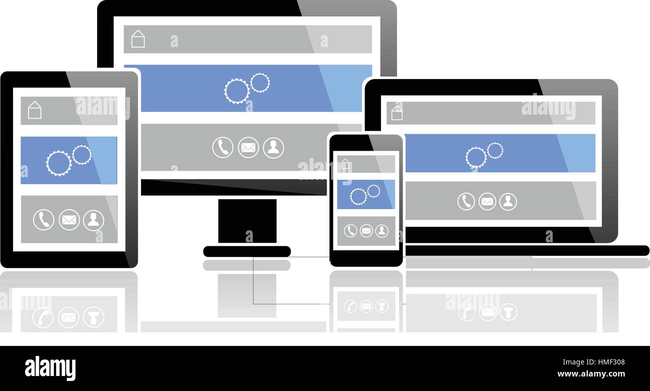 modern computer flat design Stock Vector Image & Art - Alamy