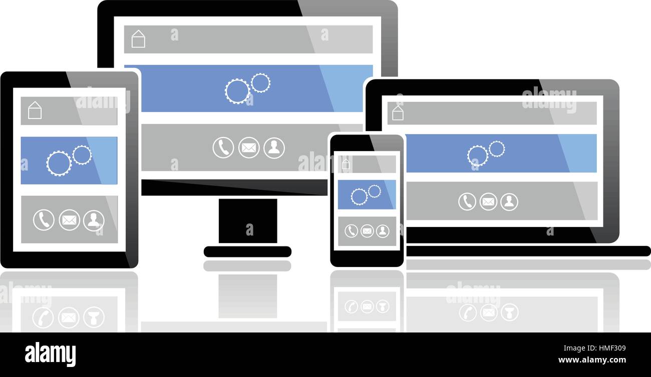 modern computer flat design Stock Vector Image & Art - Alamy