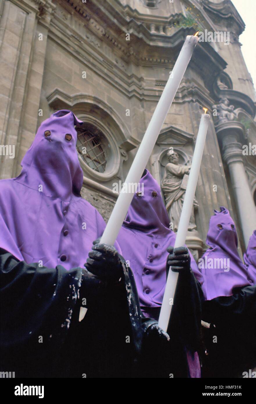 Sicily (Italy); traditional celebrations of the Easter, procession of ...