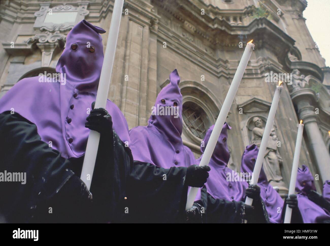 Sicily (Italy); traditional celebrations of the Easter, procession of ...