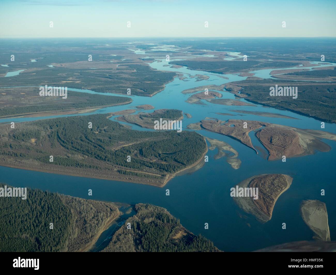 Alaska Arctic Yukon River Stock Photo - Alamy