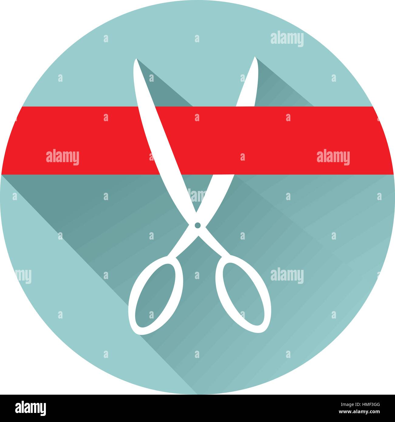 Paper sticker scissors dash line hi-res stock photography and images ...