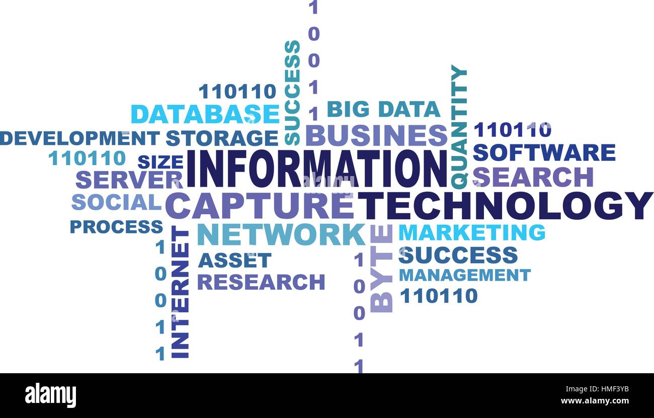 Information technology concept in tag cloud Stock Vector Image & Art ...
