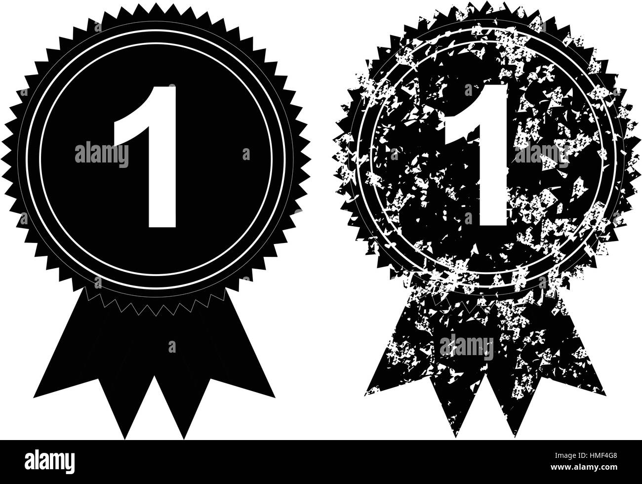 Gold medal label Black and White Stock Photos & Images - Alamy
