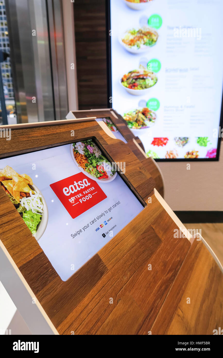 Eatsa Automated Restaurant, NYC, USA Stock Photo - Alamy