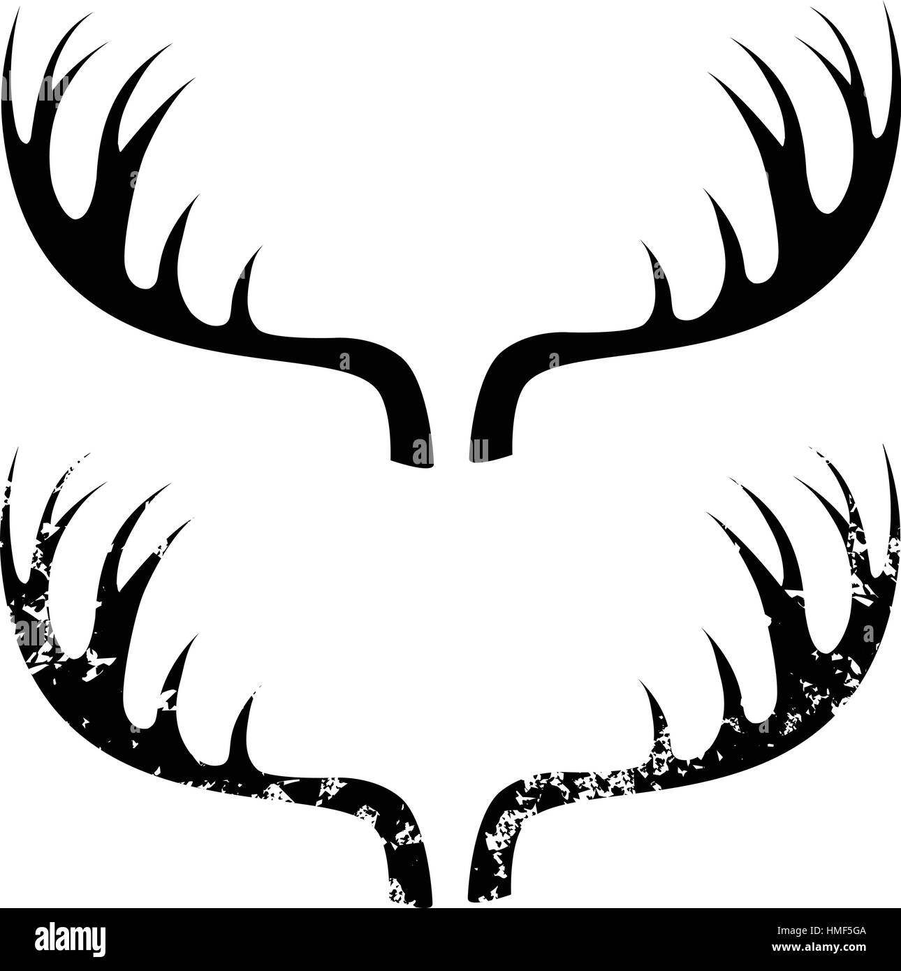 Stylized horns hi-res stock photography and images - Alamy