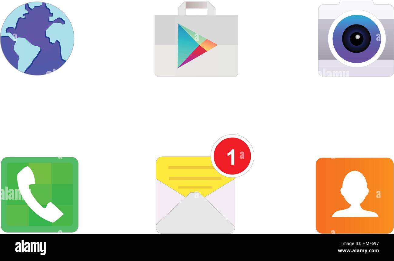 communication icon set Stock Vector Image & Art - Alamy