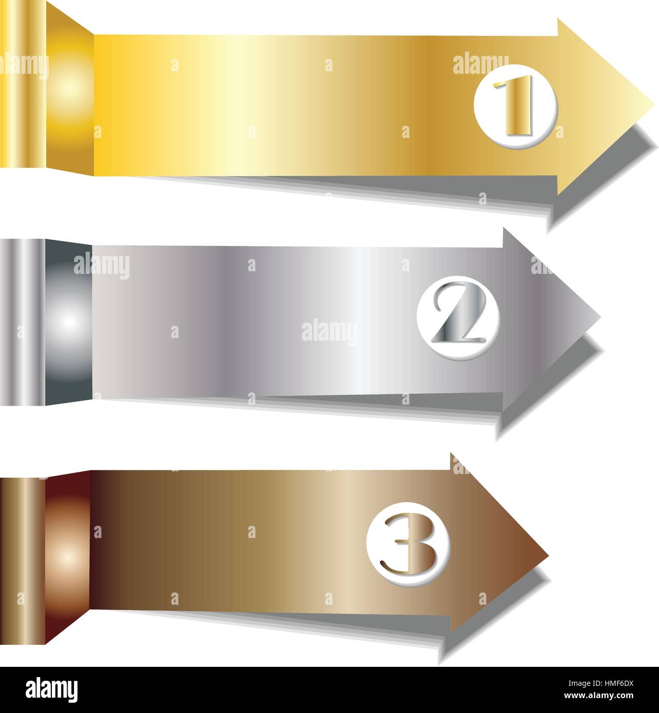 Arrow stickers with numbers Stock Vector Image & Art - Alamy