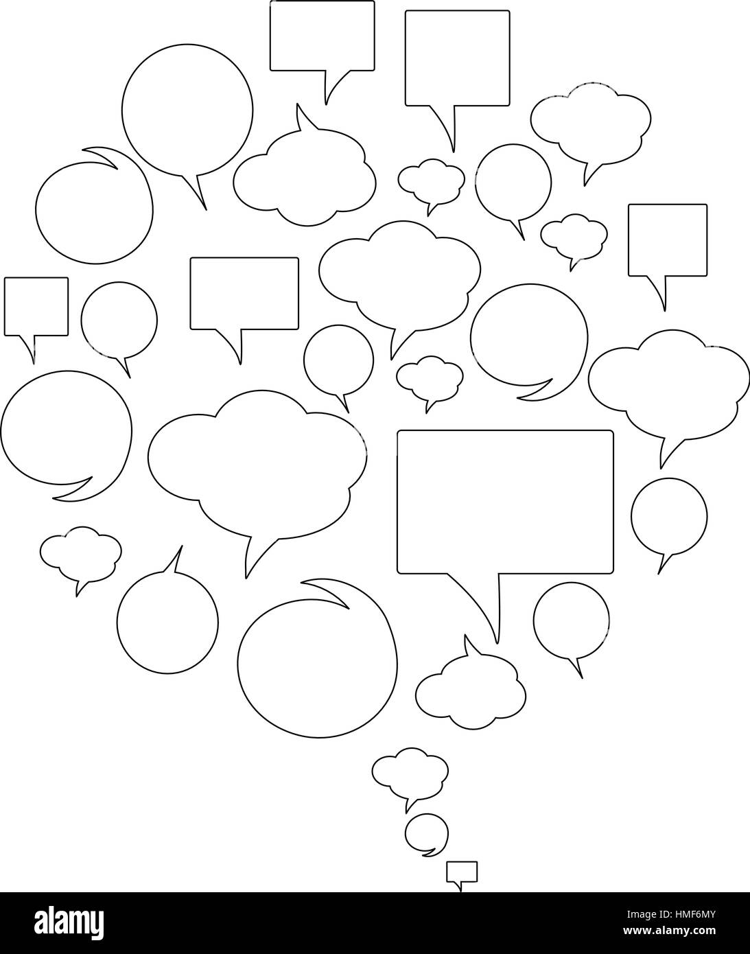 Set of vector speech Stock Vector Image & Art - Alamy