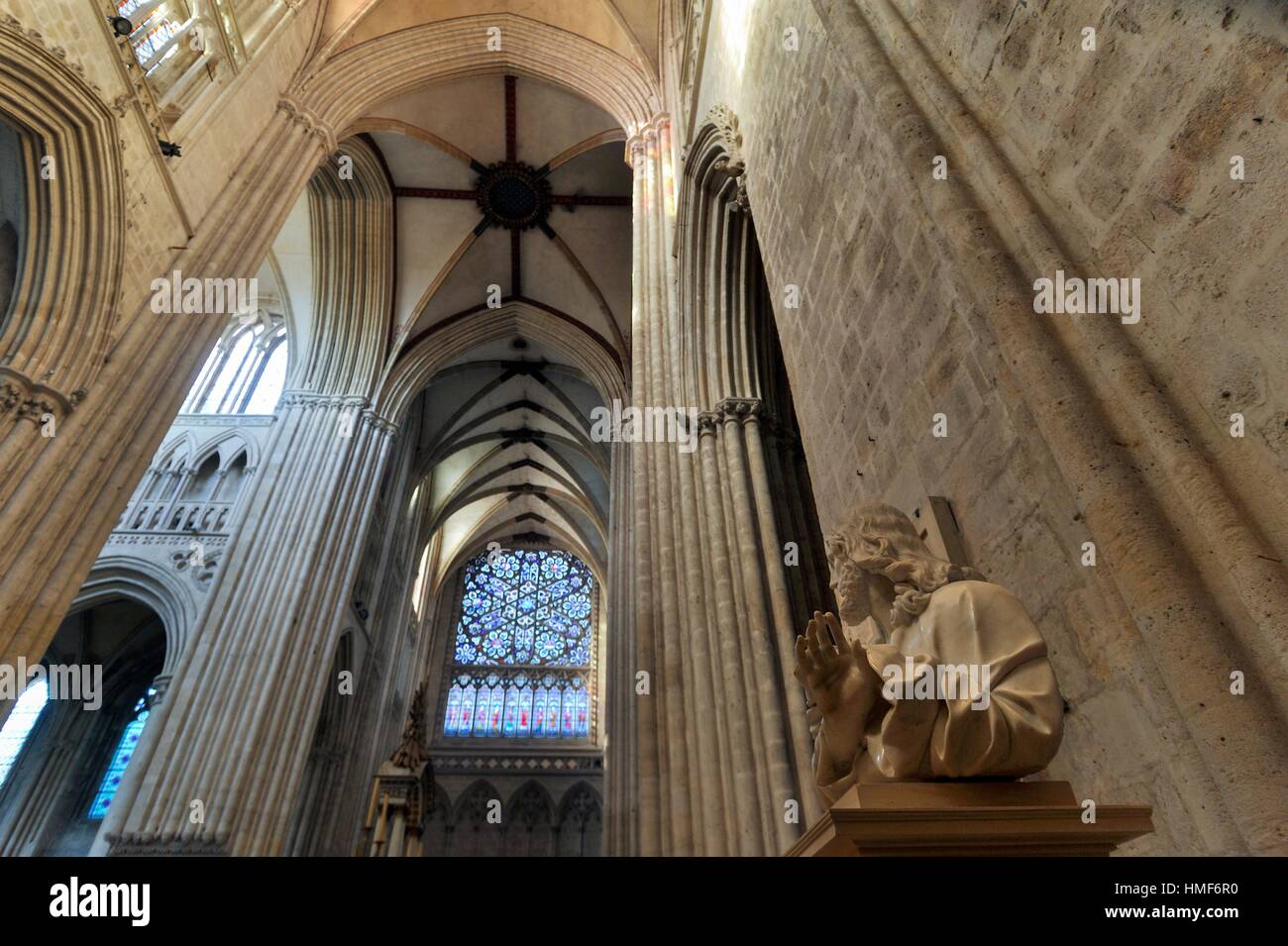 Sees Cathedral Basilica, Domfront, department of Orne, Normandie region ...