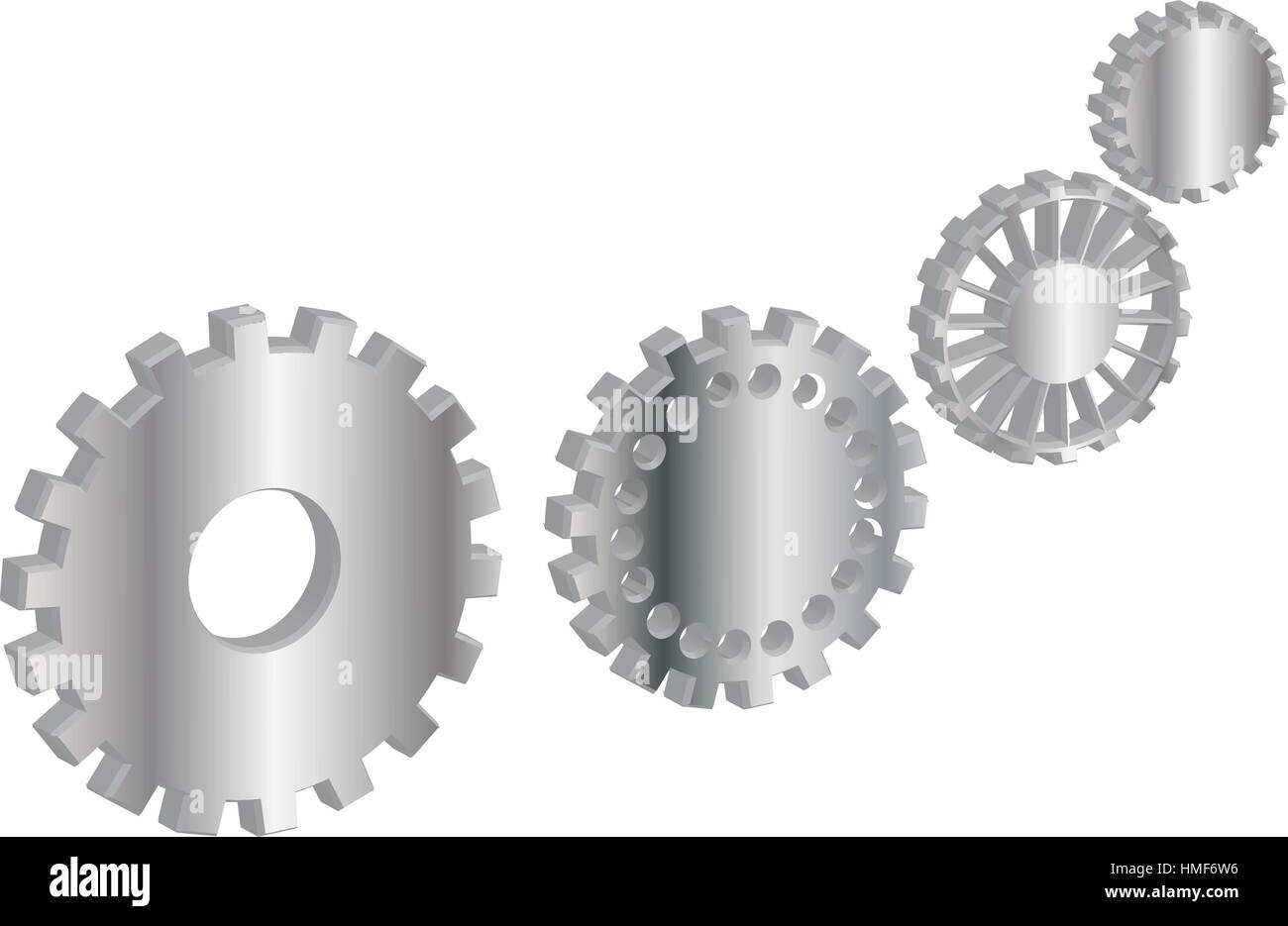 Cogs turning Stock Vector Images - Alamy