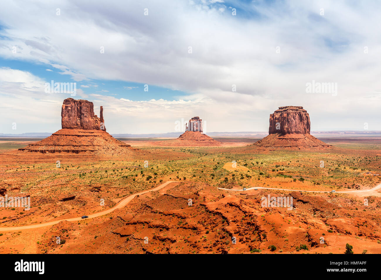 Scenic sandstones landscape at Monument Valley National Tribal Park ...