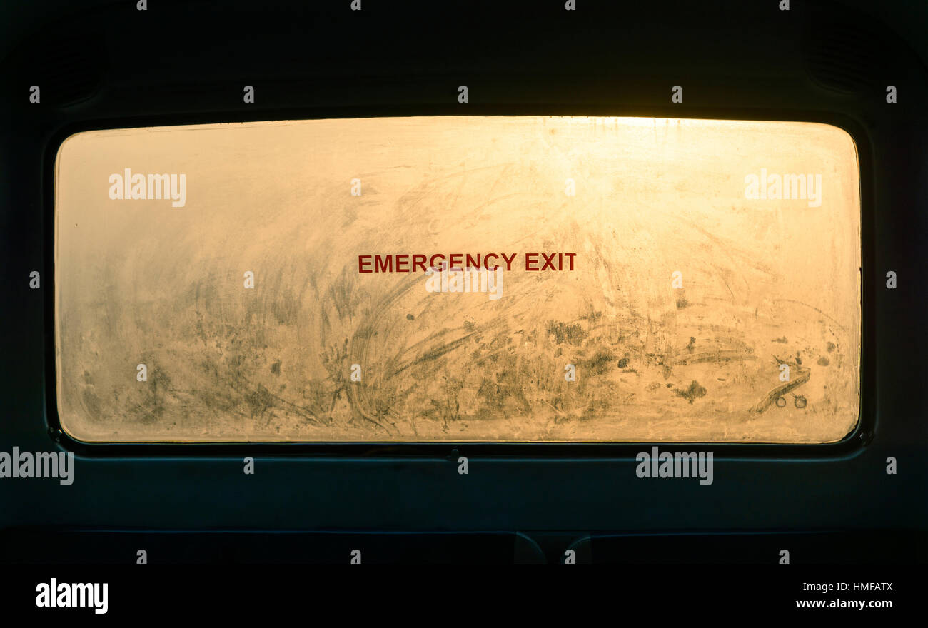 Bus emergency exit hi-res stock photography and images - Alamy