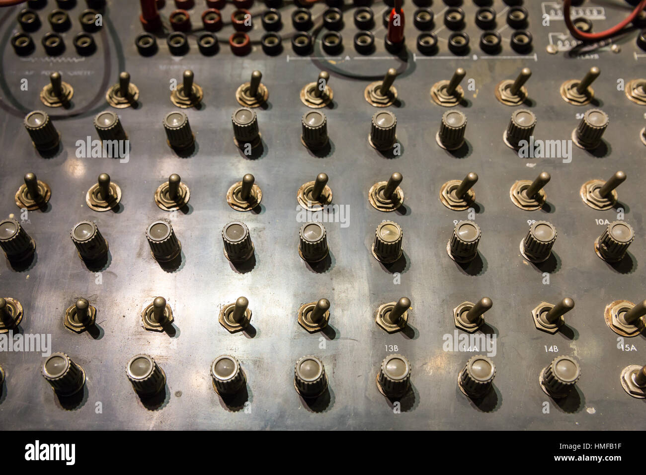 Vintage control panel in computer hi-res stock photography and images ...