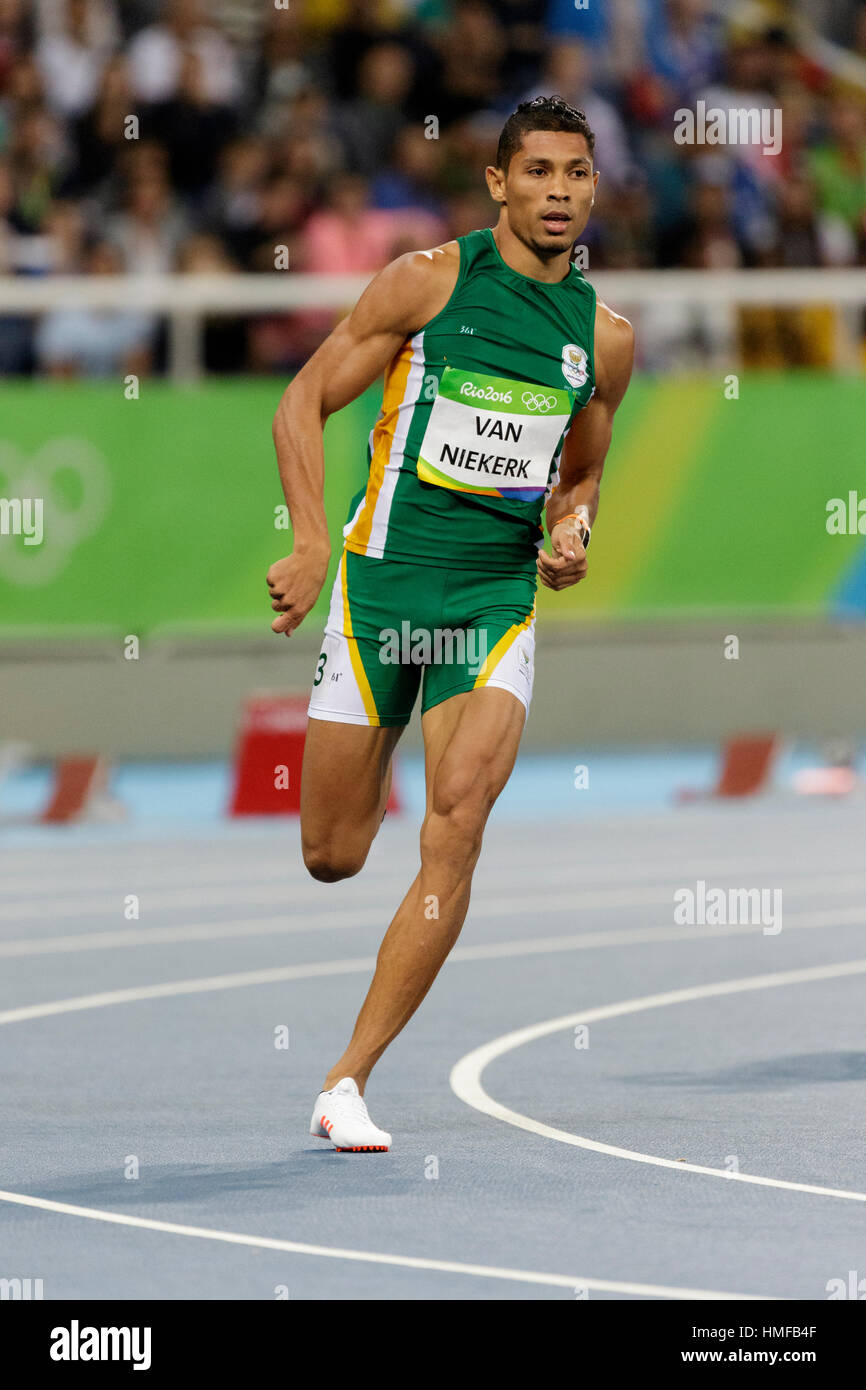 Rio de Janeiro, Brazil. 13 August 2016. Athletics, Wayde Van Niekerk ...