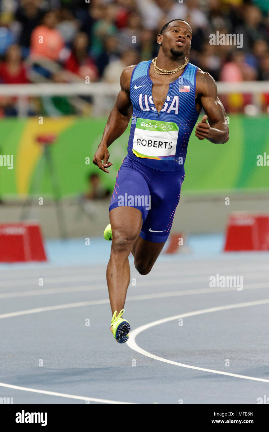 Rio de Janeiro, Brazil. 13 August 2016. Athletics, Gil Roberts (USA ...