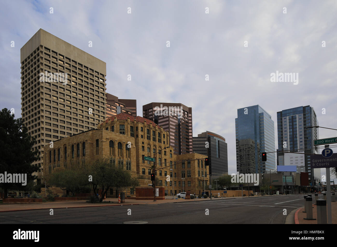 A View of the downtown in Phoenix, Arizona Stock Photo - Alamy