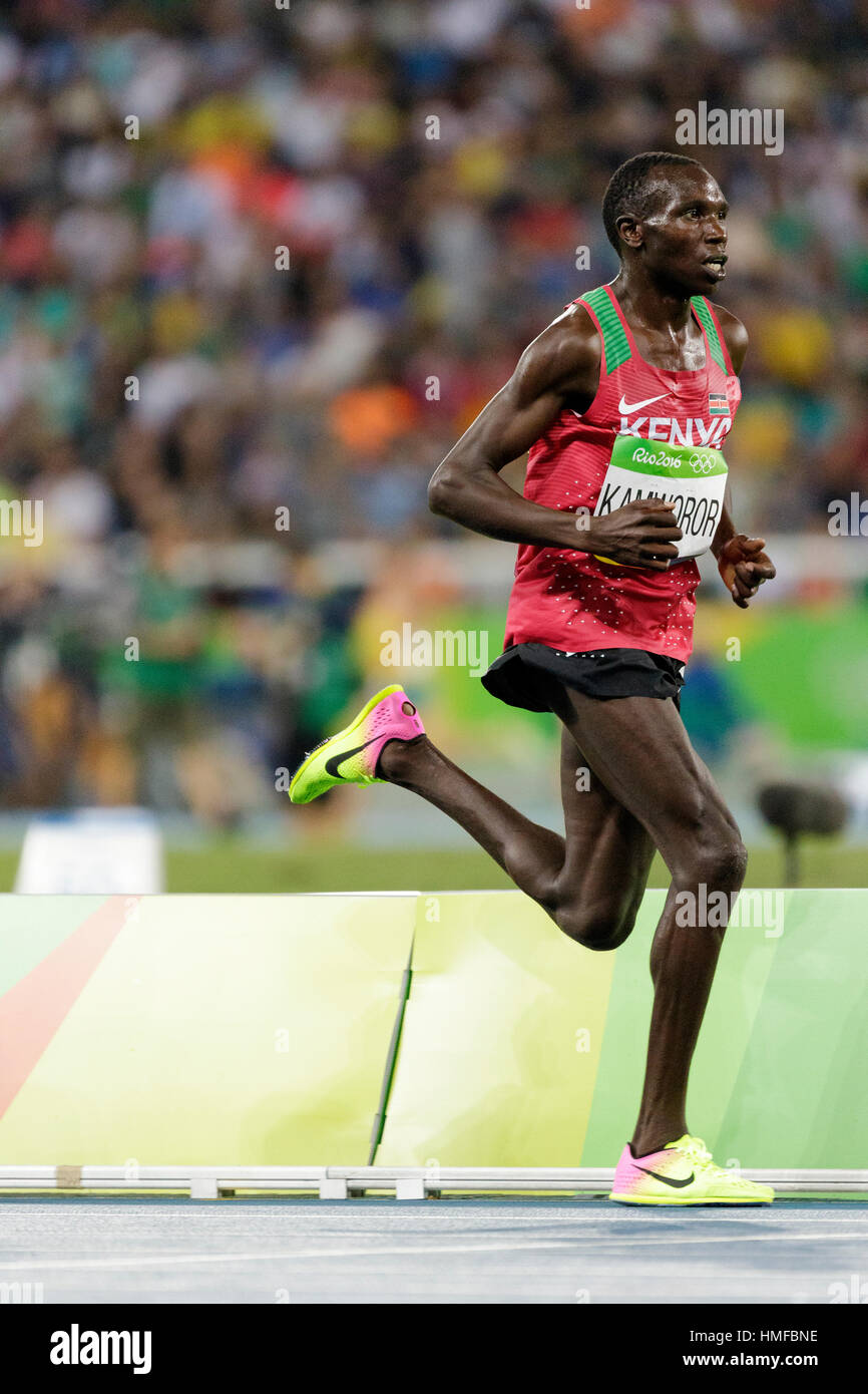 Rio de Janeiro, Brazil. 13 August 2016. Athletics, Geoffrey Kipsang ...