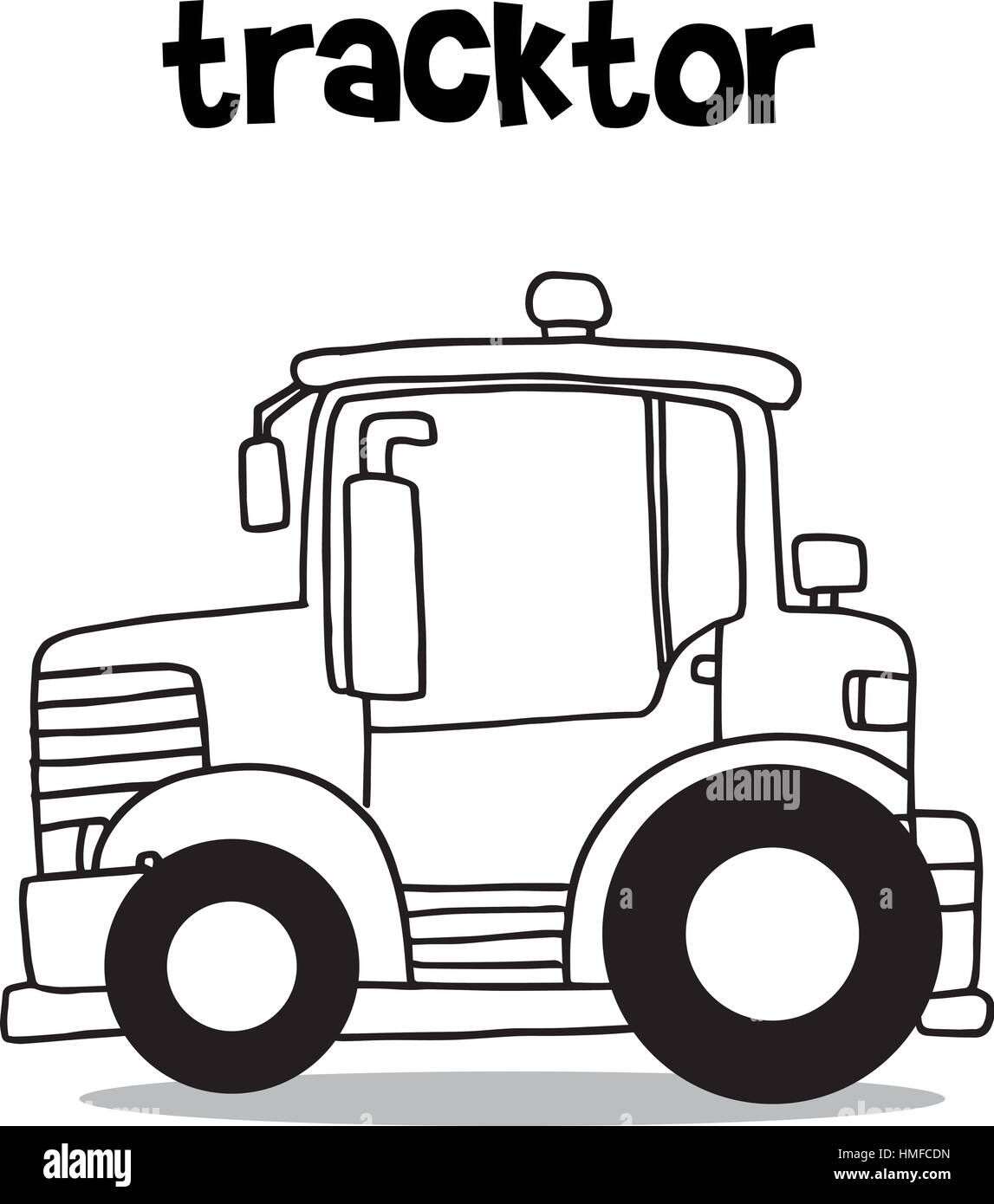 Draw tractor hi-res stock photography and images - Alamy