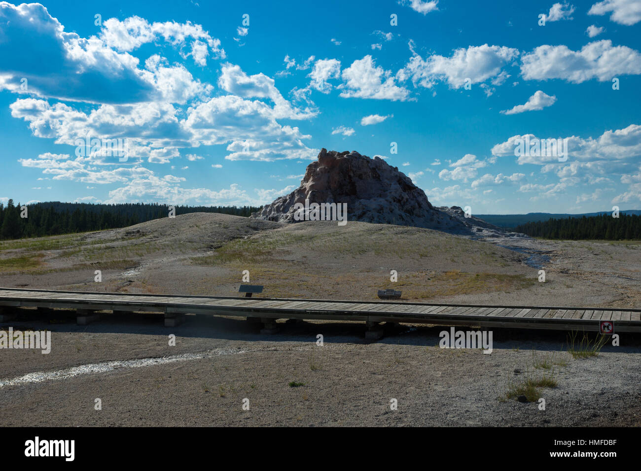 Lower Geyser Basin, Yellowstone National Park, Wyoming, USA Stock Photo ...