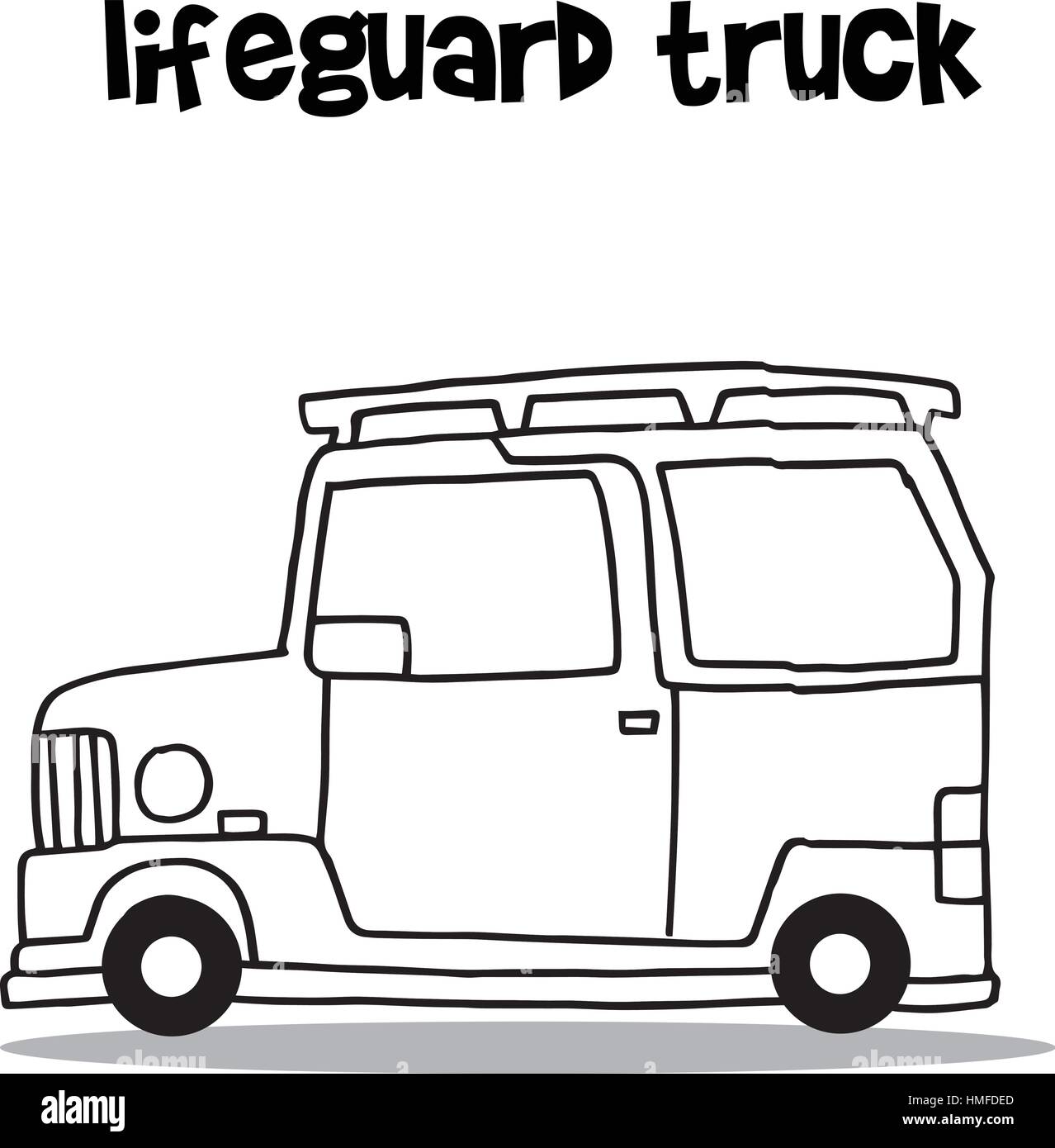 Lifeguard patrol car Stock Vector Images - Alamy