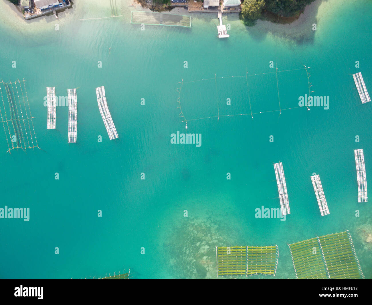 Aerial View of Ago Bay near Masaki Island, Shima City, Mie Prefecture ...