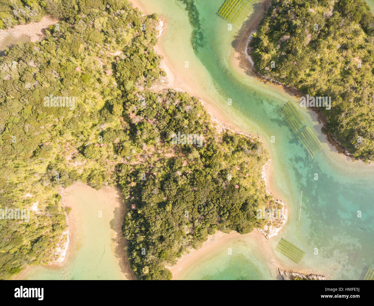 Aerial View of Ago Bay near Masaki Island, Shima City, Mie Prefecture ...