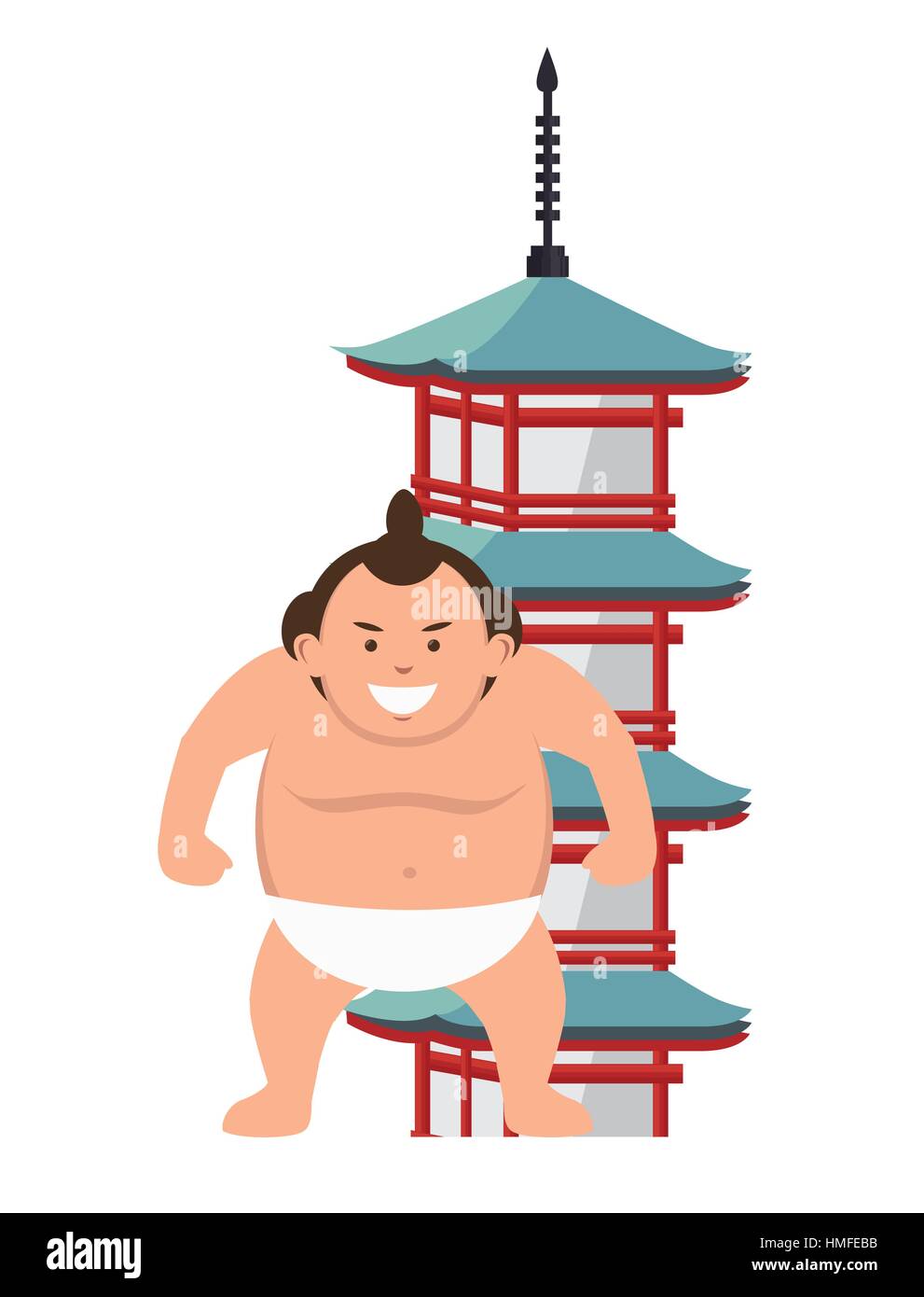 Sumo wrestler japanese icon vector illustration design Stock Vector ...