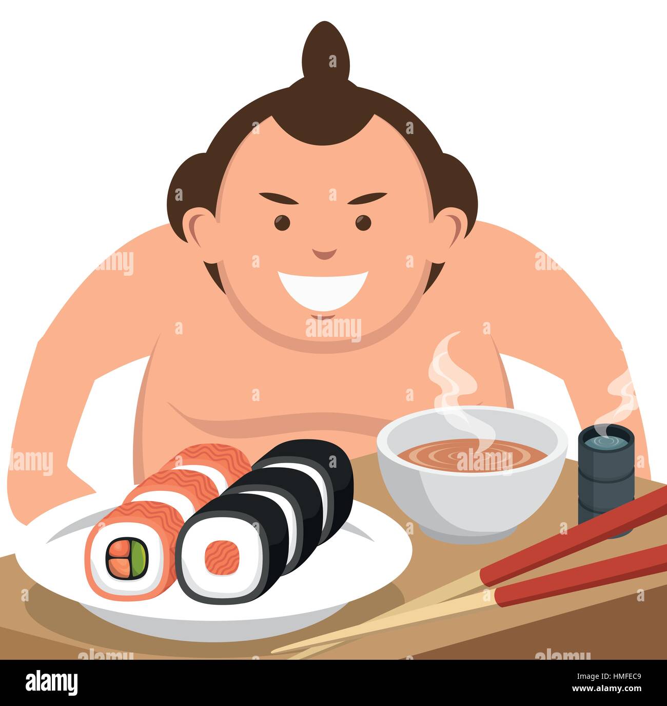 Sumo wrestler japanese icon vector illustration design Stock Vector ...