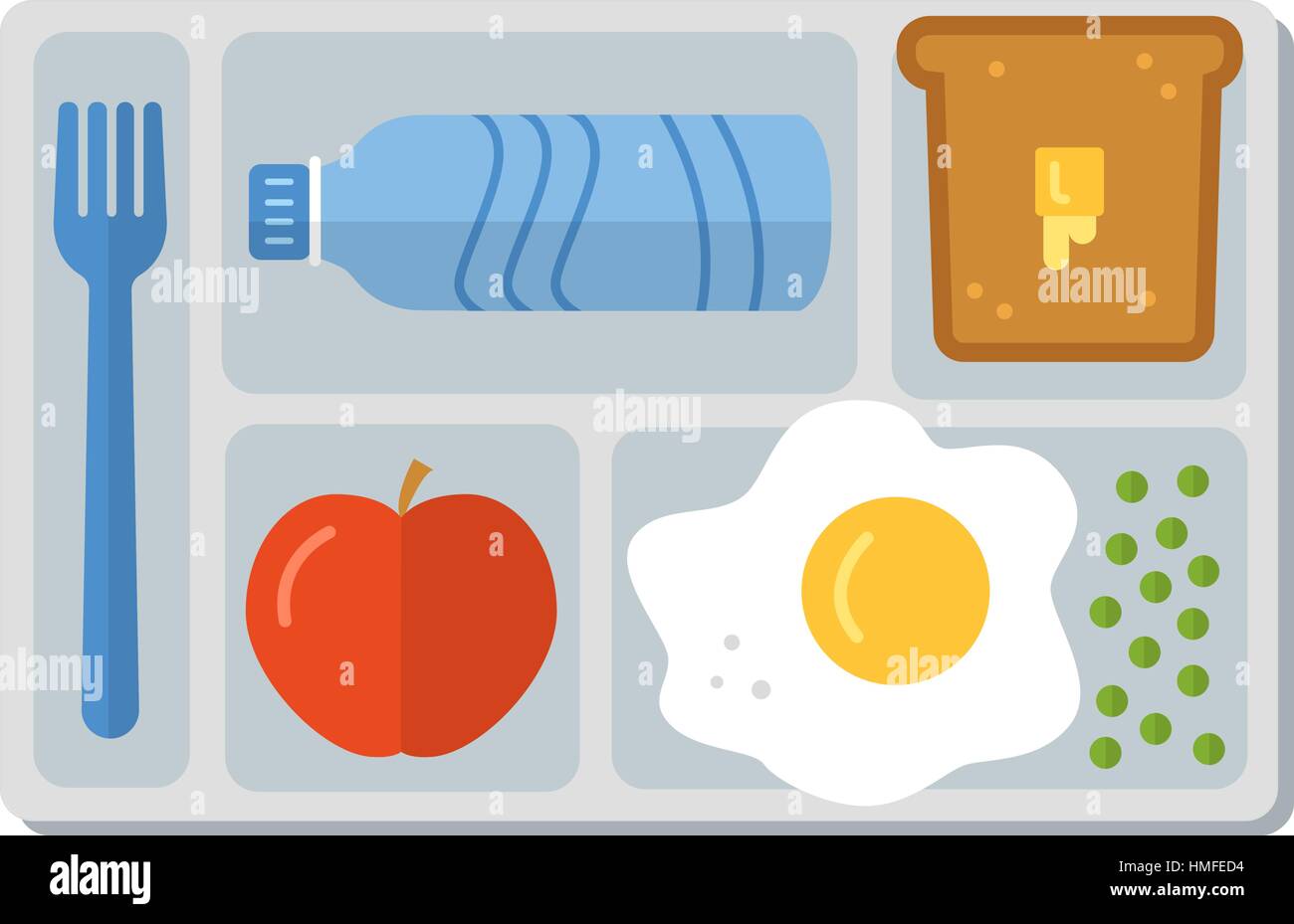 School lunch in flat style Stock Vector Image & Art - Alamy