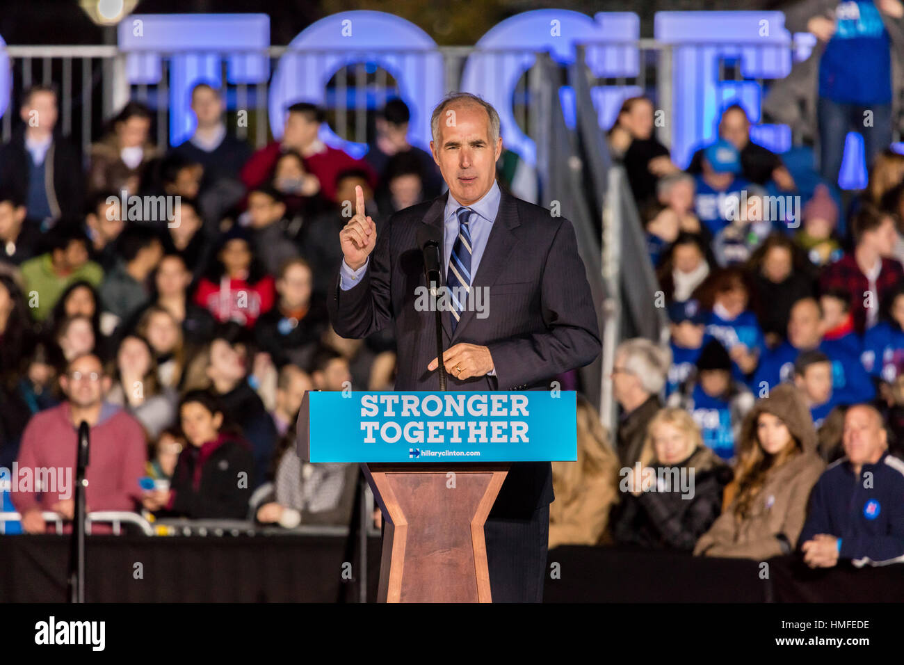 PHILADELPHIA, PA - OCTOBER 22, 2016: US Senator Bob Casey Jr ...