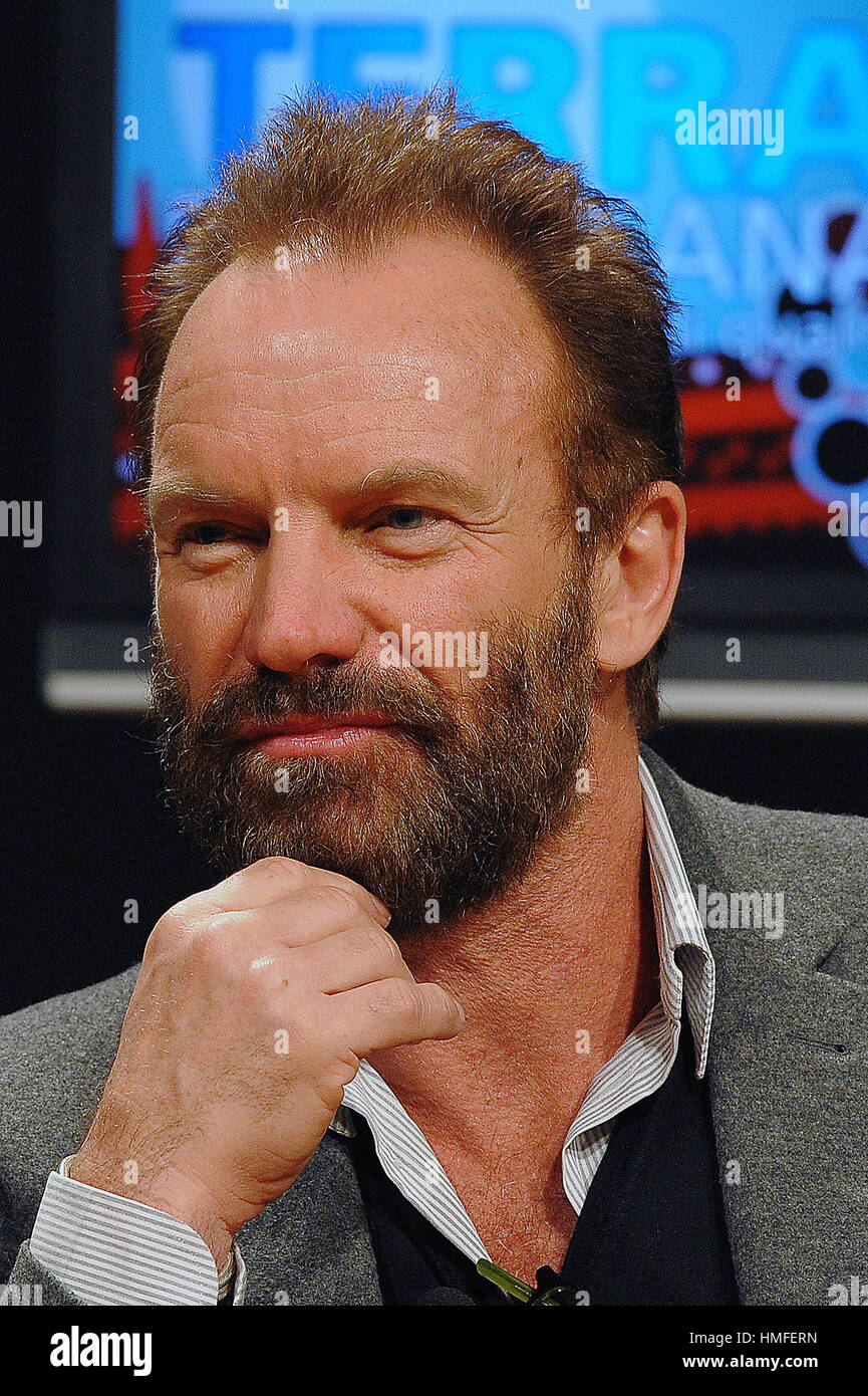 Florence, Italy. 10th Mar, 2009. The British singer Sting. Gordon ...