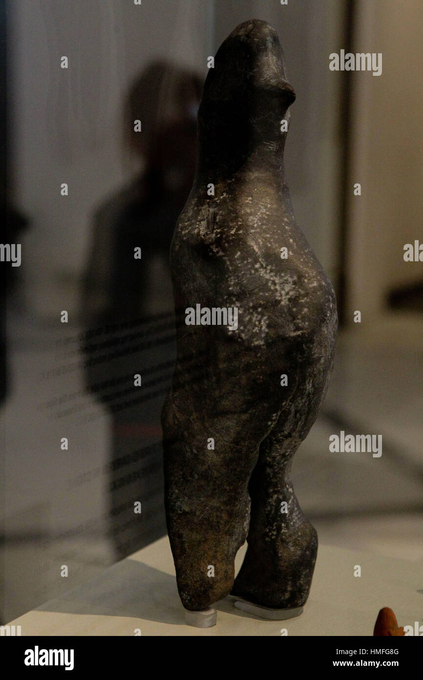 A human figure carved in stone 7000 years ago presents at Greek ...