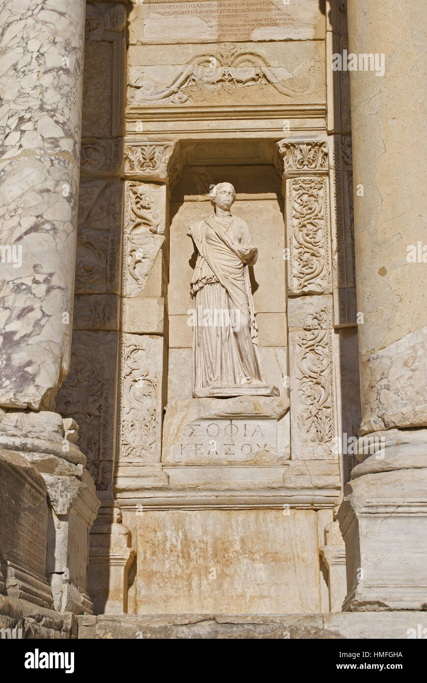 Greek Sculpture of sophia, the personification of wisdom Stock Photo ...